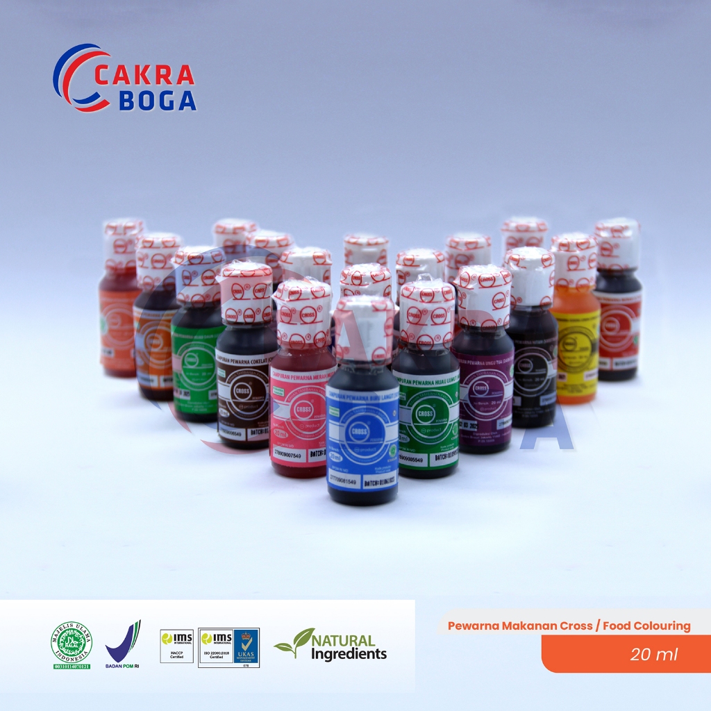 Jual Pewarna Makanan Cross 20 ml / Food Colouring | Shopee Indonesia
