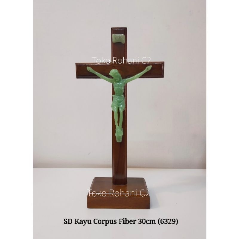 Jual Salib Duduk Corpus Fosfor Fiber 30cm (6329) - SD Kayu Corpus ...