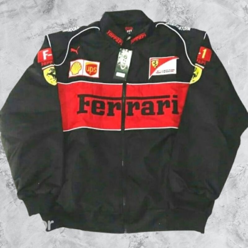 Jual YS168 Jaket Ferrari F1 Vintage Series - Size JUMBO - Nascar Racing ...
