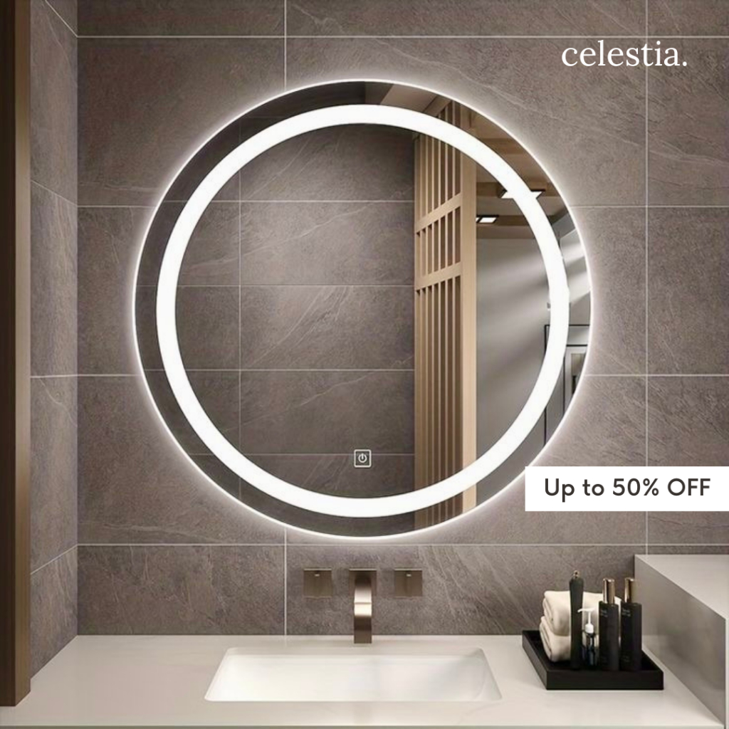 Jual Cermin LED Bulet Touchscreen Wastafel Sanblast Cermin Kamar Mandi ...