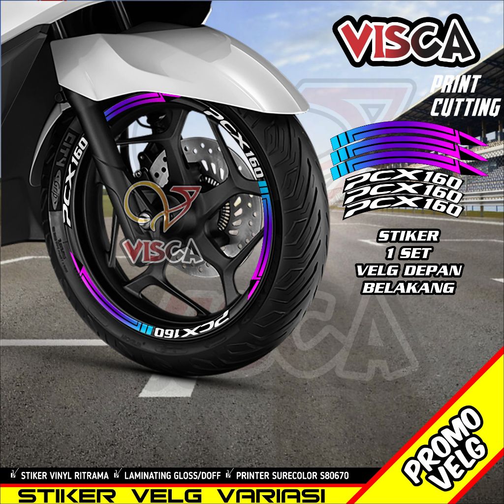 Jual Stiker Velg List Velg Motor Stiker Velg Pcx 160 Motif Bunglon E ...