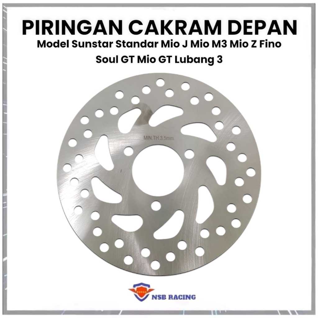 Jual Piringan Cakram Depan Disk Brake Standar Model Sunstar Mio J Mio ...