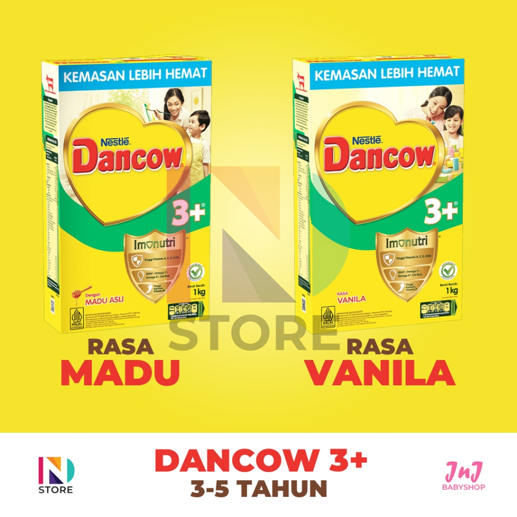 Jual Dancow 3+ Madu Vanila 1Kg Kemasan Baru | Shopee Indonesia