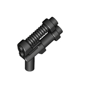 Jual Lego Black Part 95199 Minifigure, Weapon Gun, Two Barrel Pistol ...