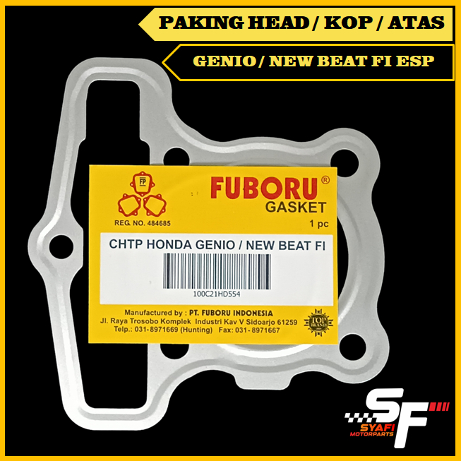 Jual PAKING HEAD GENIO / NEW BEAT FI ESP GASKET PERPAK KOP ATAS BESI FUBORU | Shopee Indonesia