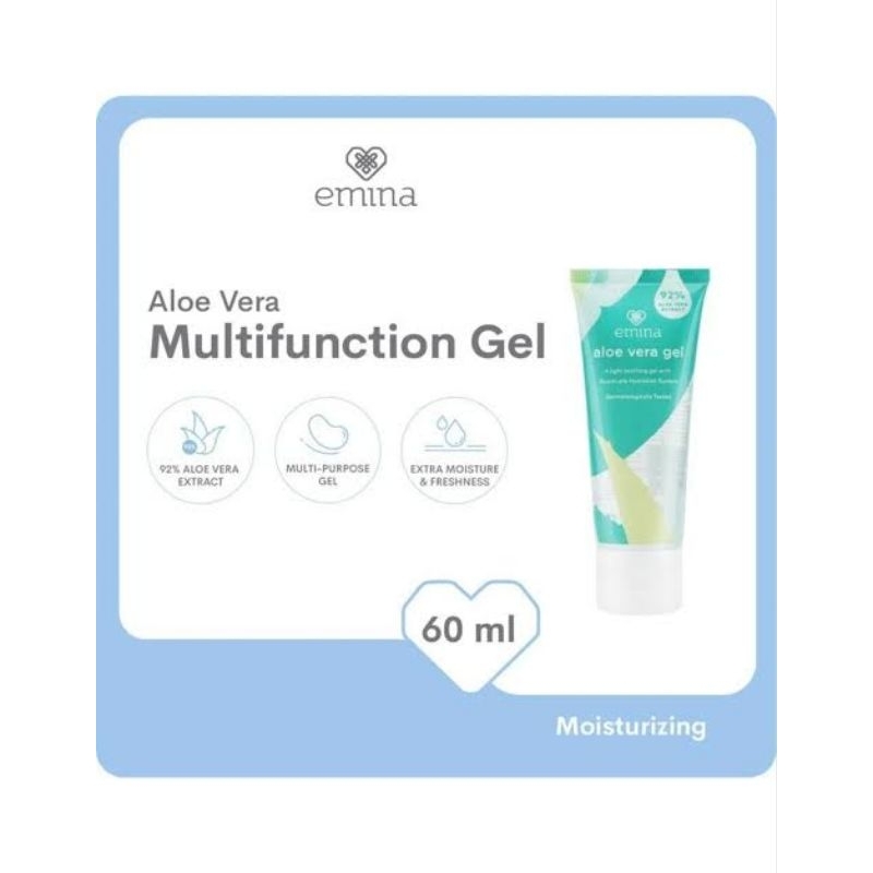 Jual EMINA Aloe Vera Gel 60 ML - Emina Lidah Buaya ORIGINAL BPOM HALAL ...