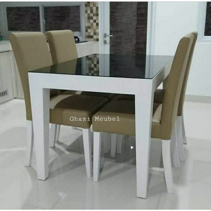 Jual Meja makan set 4 kursi minimalis | Shopee Indonesia