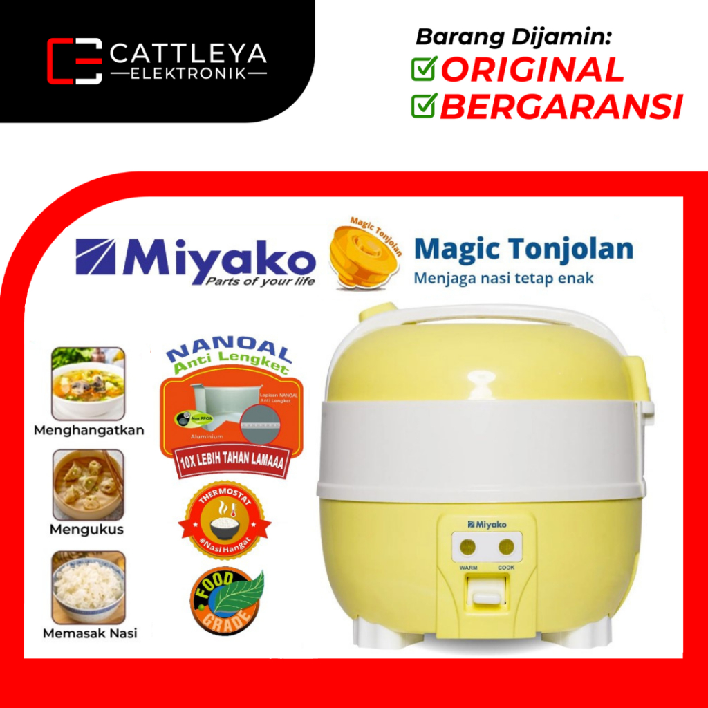 Jual [COD] MIYAKO RICE COOKER / MAGIC COM MCM610 / MCM 610 / MCM-610 (1 ...