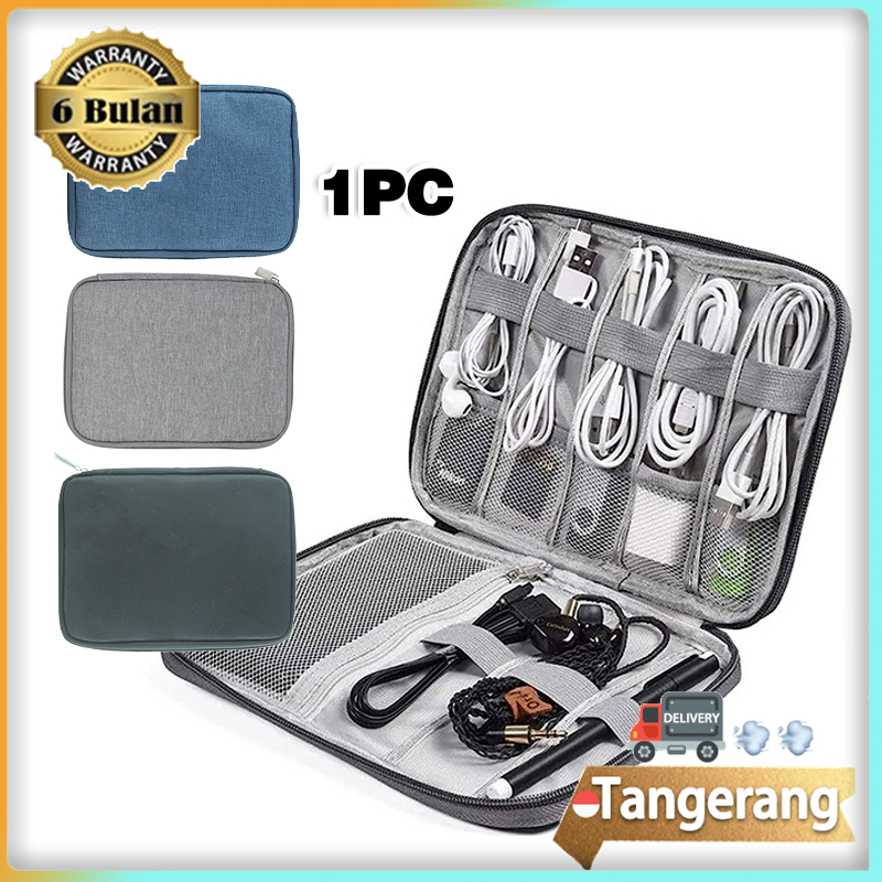 Jual Tas Kabel USB Charger Organizer Waterproof Travel Digital Pouch ...
