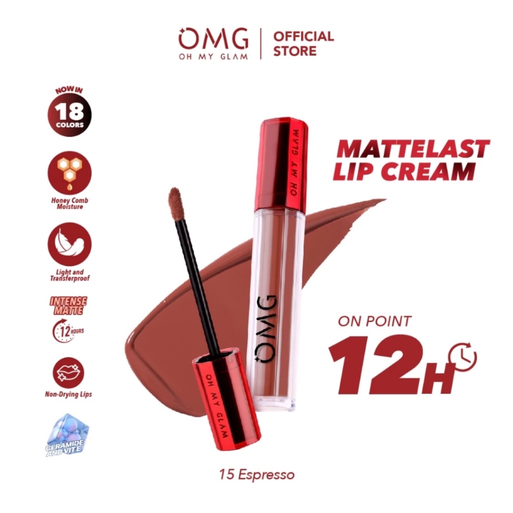Jual OMG Oh My Glam Lip Cream Matte Kiss Indonesia / 3.5g / Coffee Cycle of Love Bumi Socialite ...