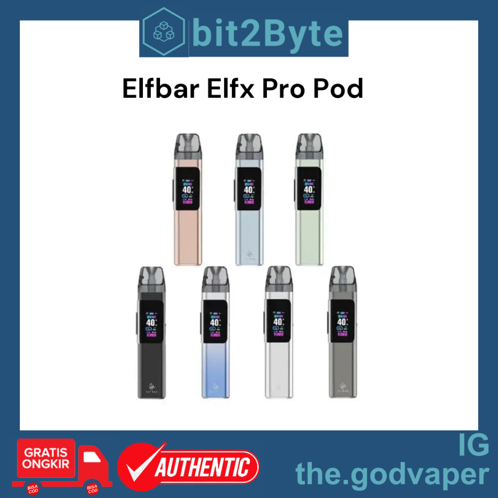 Jual Elf Bar ELFX PRO Pod Kit 1200mAh 40W | Shopee Indonesia