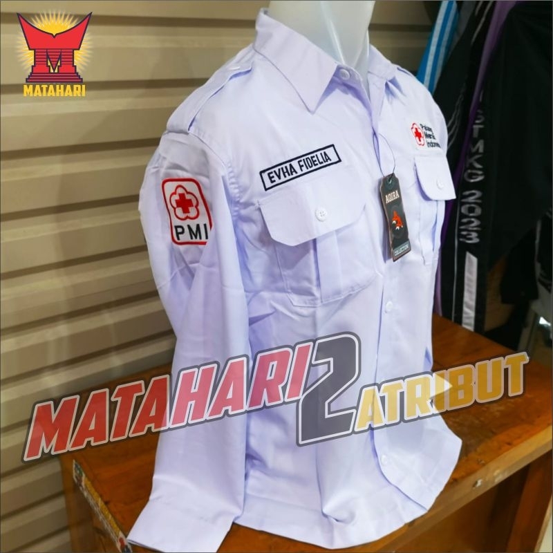 Jual KEMEJA PMI / PMR SD SMP SMA PEMBINA KSR FREE BORDIRAN NAMA ...