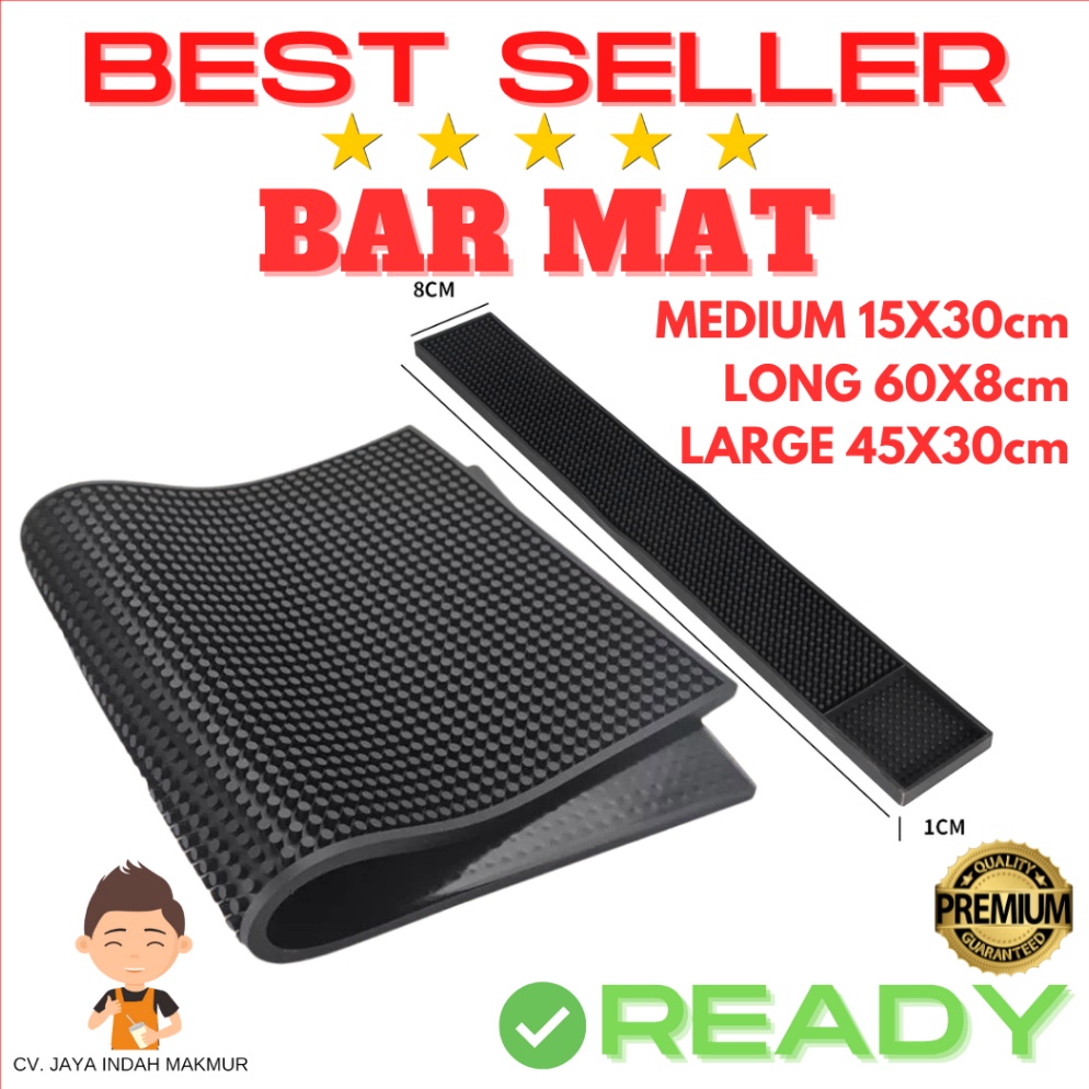 Jual Bar MAT Bartender Rubber Anti Slip Tatakan Gelas Piring Meja Bar ...