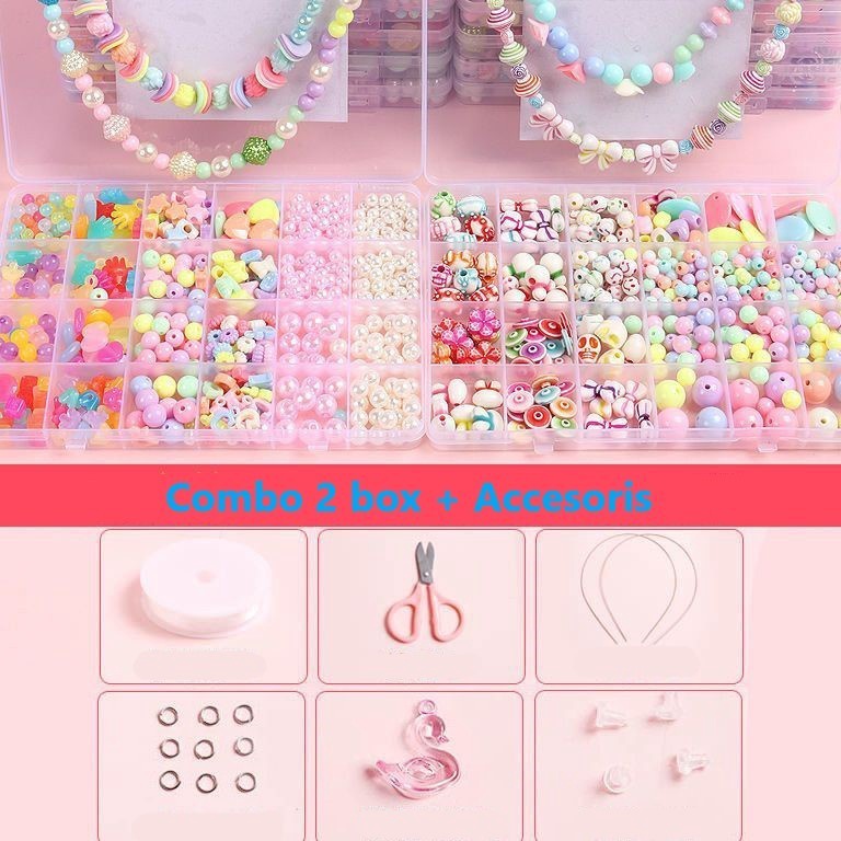 Jual KODE N77R Beads Box Set Combo 48 Grids Aksesoris Lengkap Meronce ...