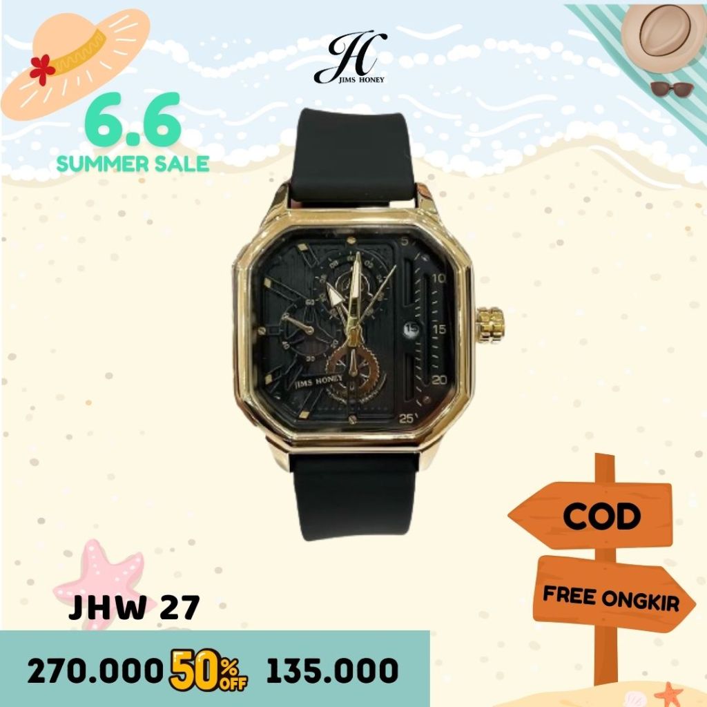 Jual JIMS HONEY Jam Tangan Pria/Wanita JHW 27 (Free Exclusive Box ...