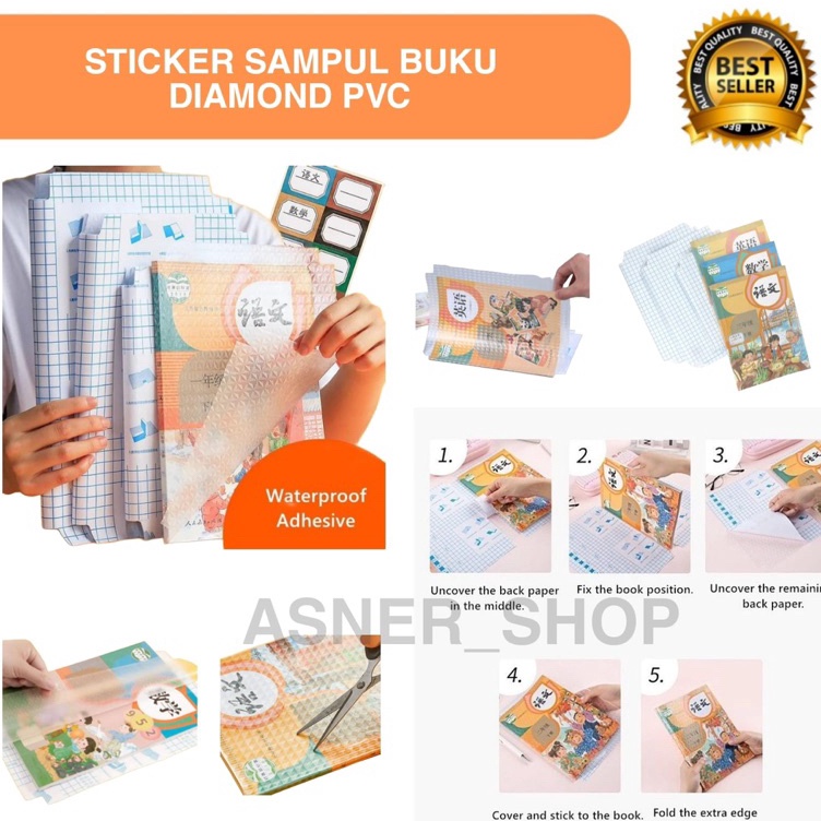 Jual Dapatkan Sekarang STIKER PVC FILM SAMPUL BUKU PERLINDUNG BUKU ...