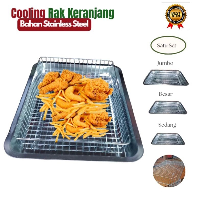 Jual Cooling Rack dan Kranjang Peniris Minyak Makanan gorengan ...