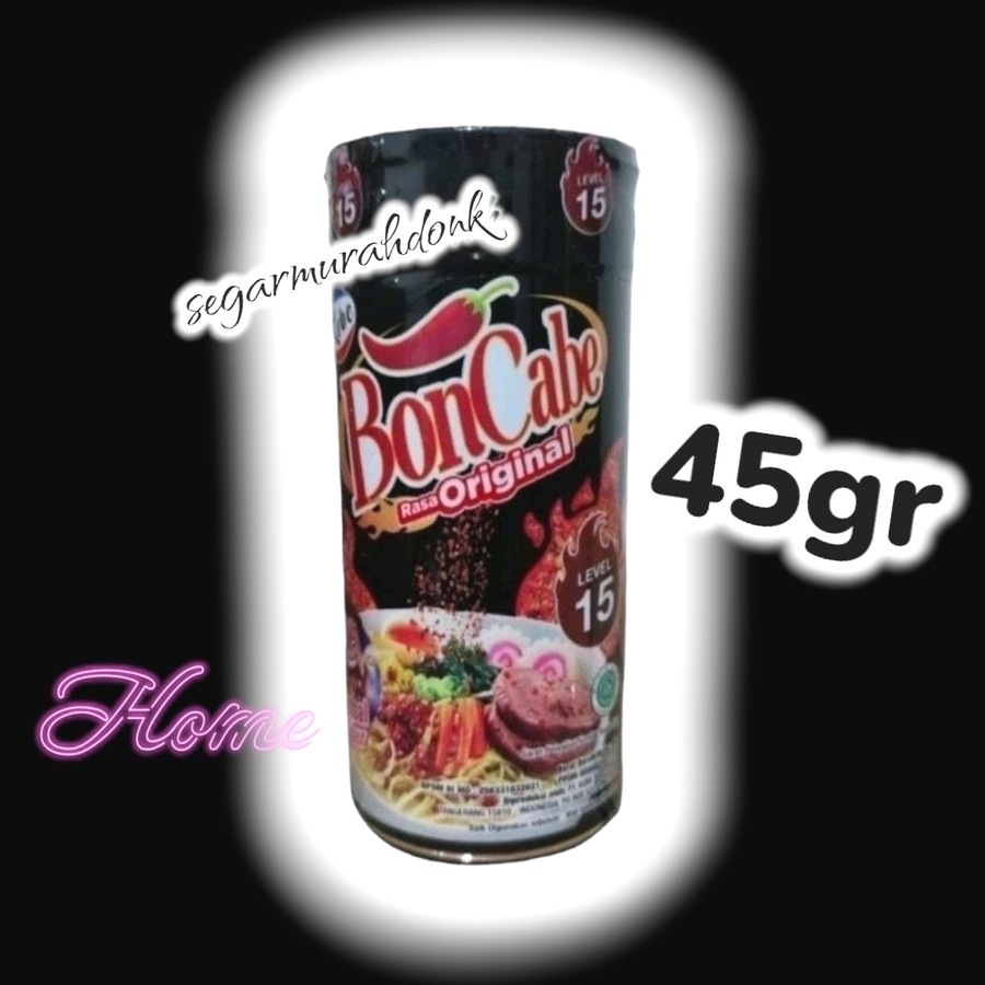 Jual Bon Cabe 45 gram Level 15 Rasa Original Sambal Tabur | Shopee ...