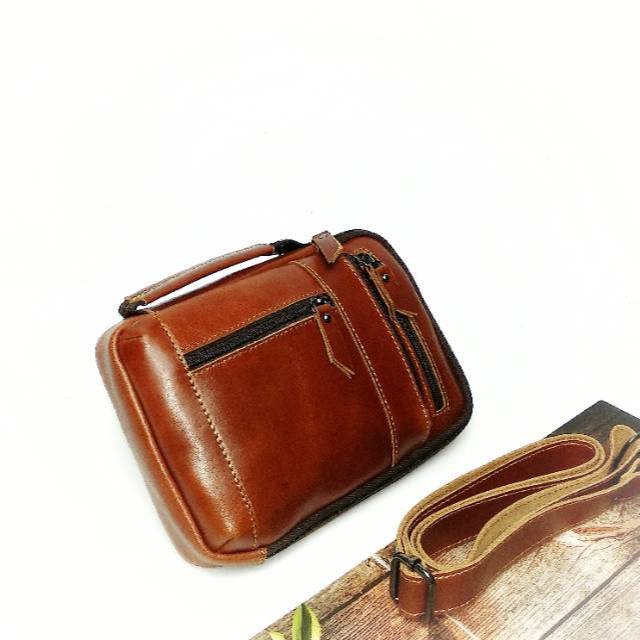 Jual tas kulit sapi asli tas landscape pria tas sling pria | Shopee ...