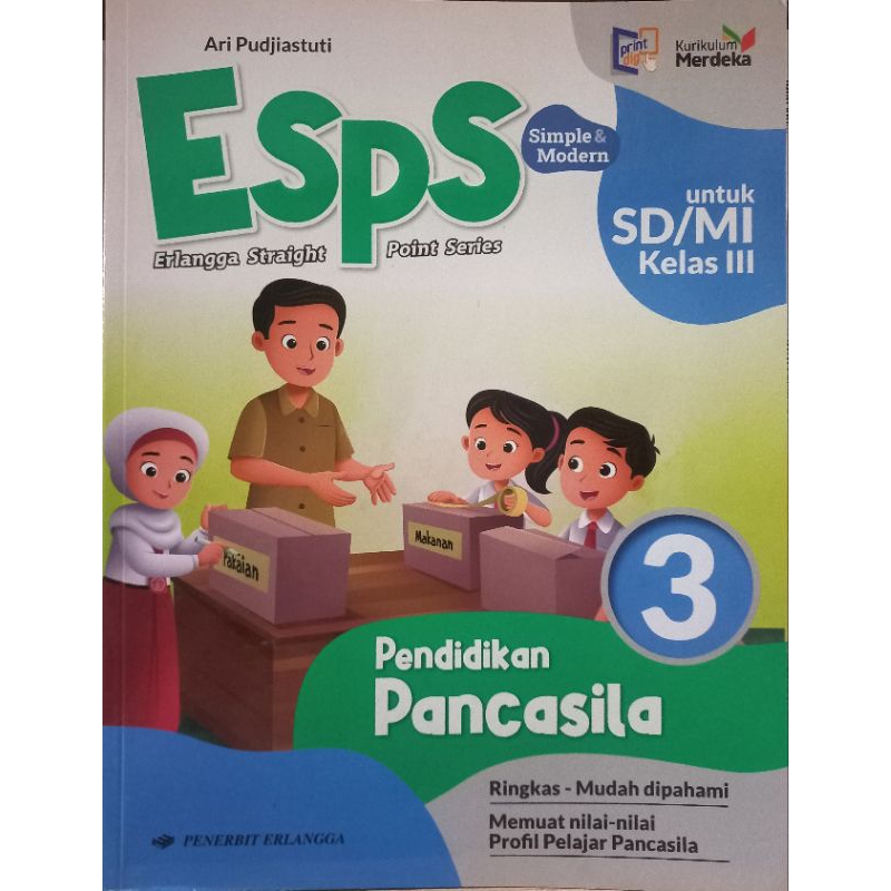 Jual Buku paket Siswa Kurikulum Merdeka/kumer untuk SD/MI kelas 3 agama islam ESPS matematika ...