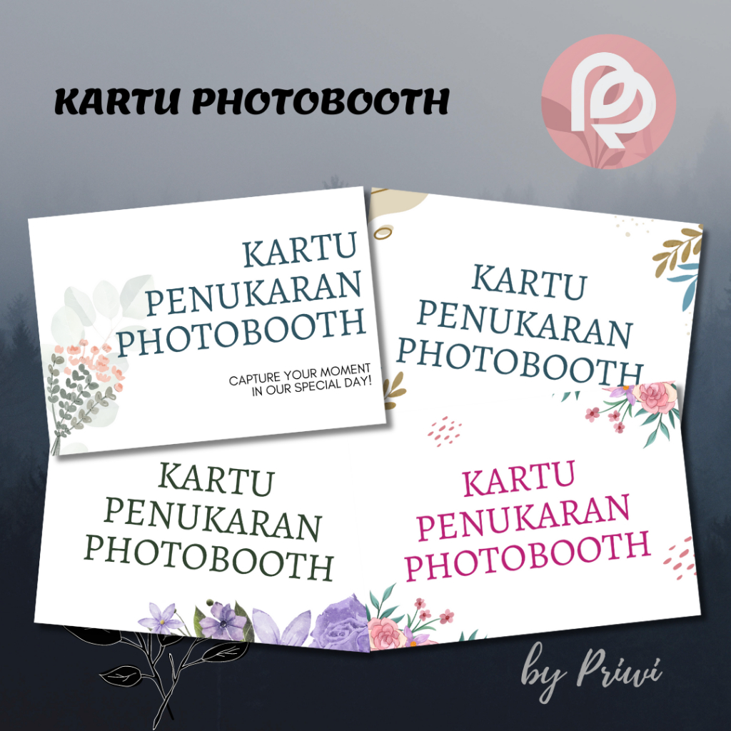 Jual KARTU PHOTOBOOTH KUPON PENUKARAN SOUVENIR WEDDING | Shopee Indonesia