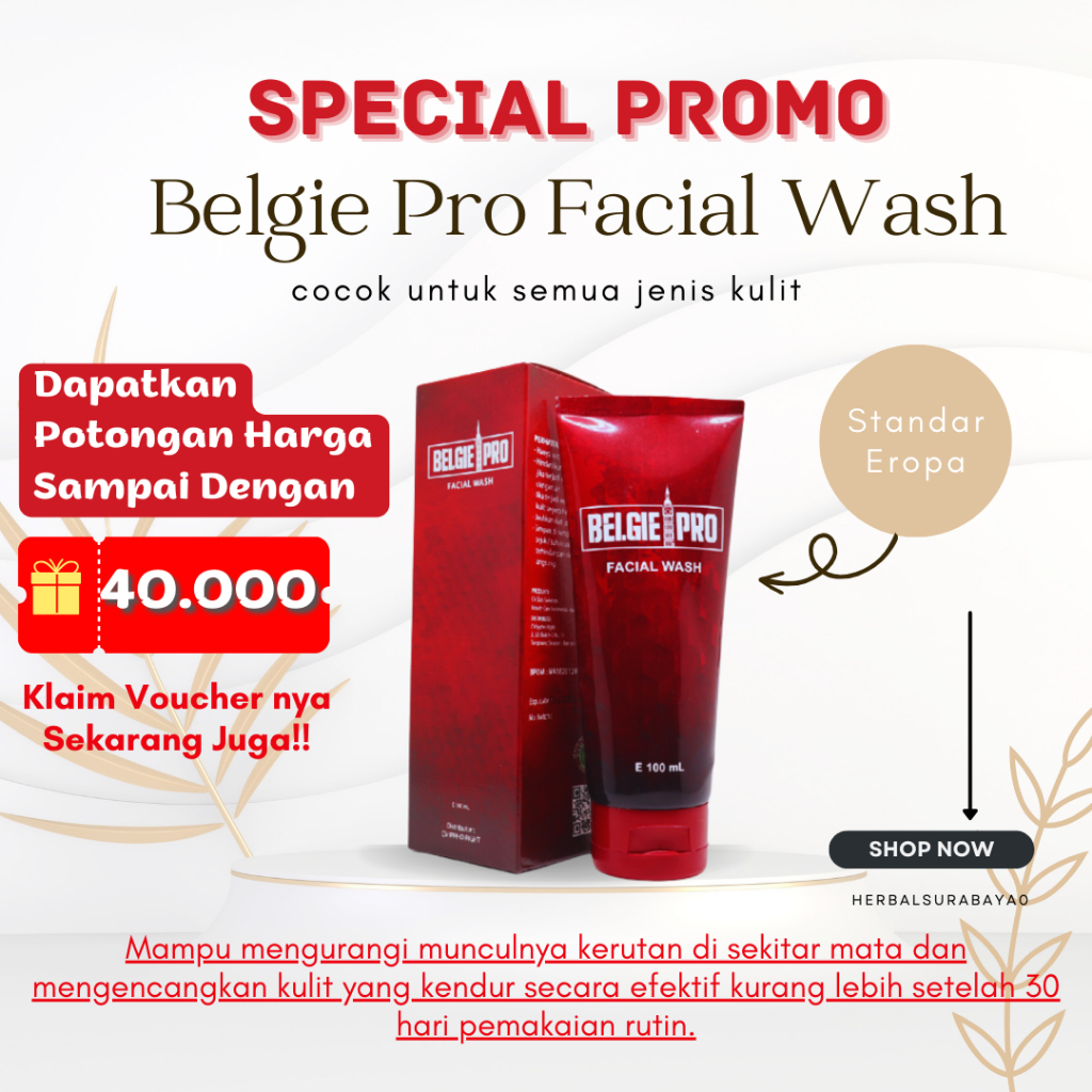 Jual PROMO DISKON Belgie Pro Facial Wash 100 ml | Skincare Terbaik ...