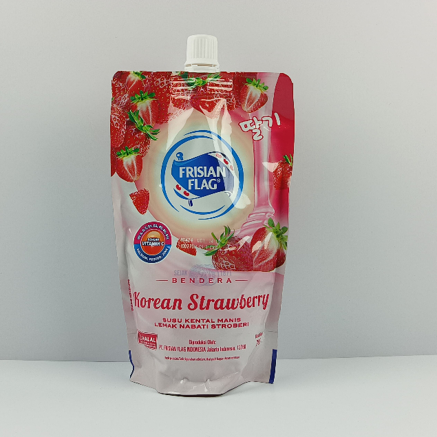 Jual FRISIAN FLAG SKM KOREAN STRAWBERRY POUCH 260G | Shopee Indonesia