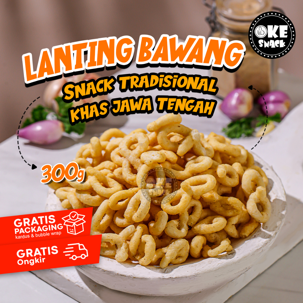 Jual Lanting Kebumen Bawang Pedas Manis 300-200 Gram | Shopee Indonesia