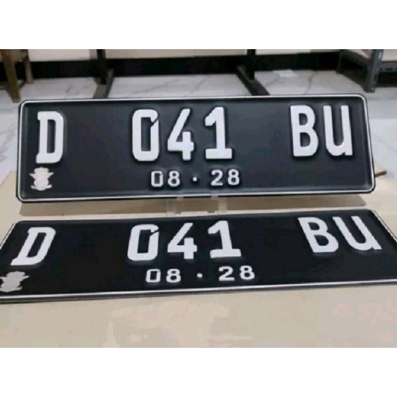 Jual PLAT NOMOR MOBIL FONT BARU BERLOGO KORLANTAS POLRI BISA SATUAN DAN ...