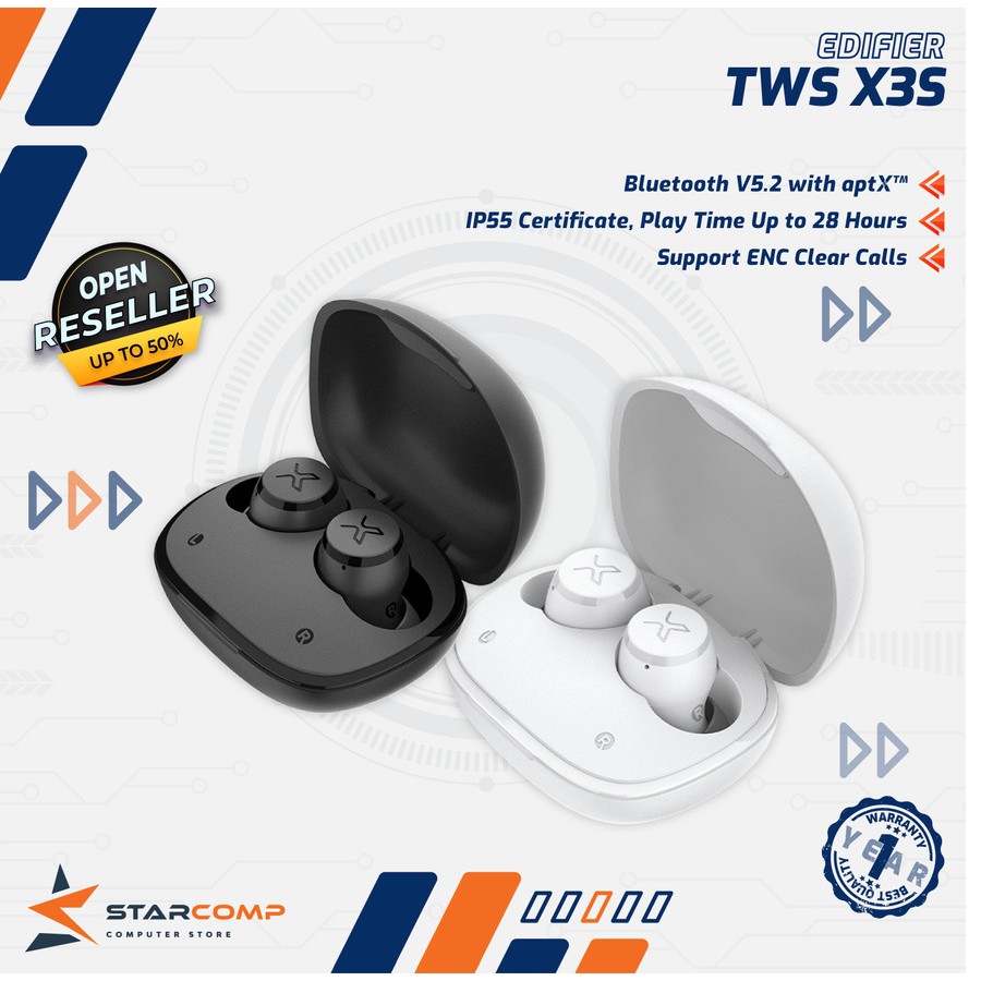 Jual EDIFIER X3s Earphone Bluetooth True Wireless Stereo Earbuds ...