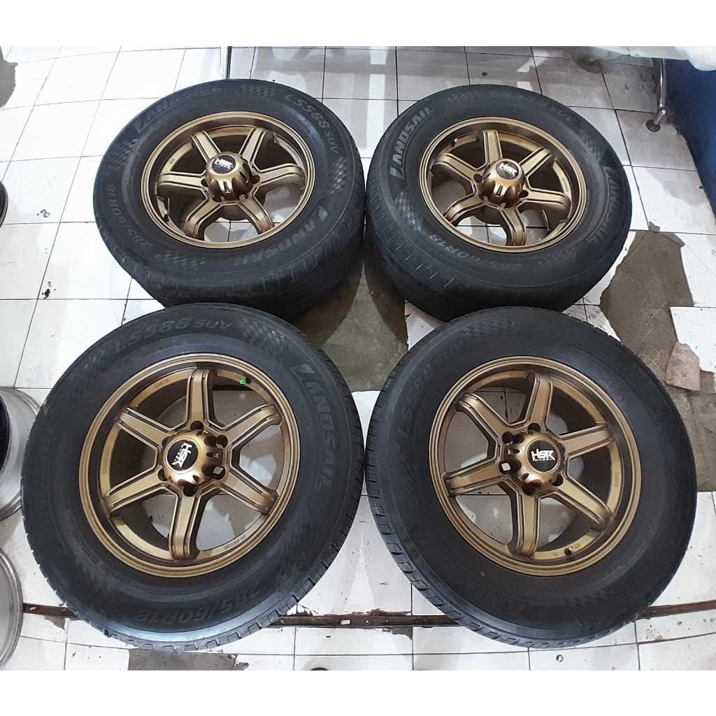 Jual VELG MOBIL SECOND HSR MINAS RING 18 LEBAR 8 PCD 6X139,7 + BAN LAYAK PAKAI | Shopee Indonesia