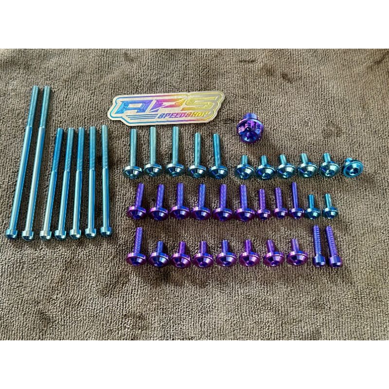 Jual Baut Titanium Set Bagian Dalem Mesin Vario 125-150 Full Titanium ...