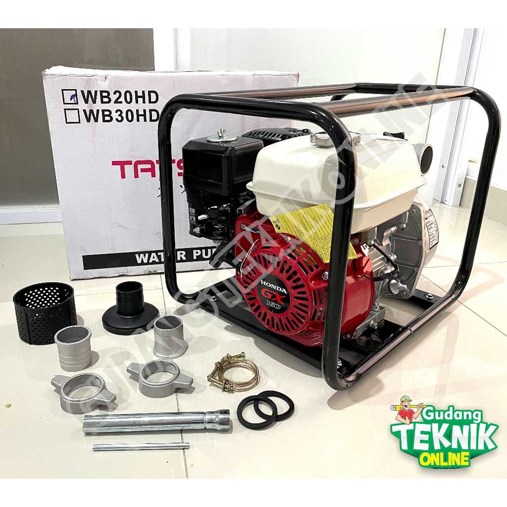 Jual Waterpump 2" WB20HD HONDA TATSUMI / Pompa Sedot Air Irigrasi Sawah Alkon 2 Inch Water Pump ...