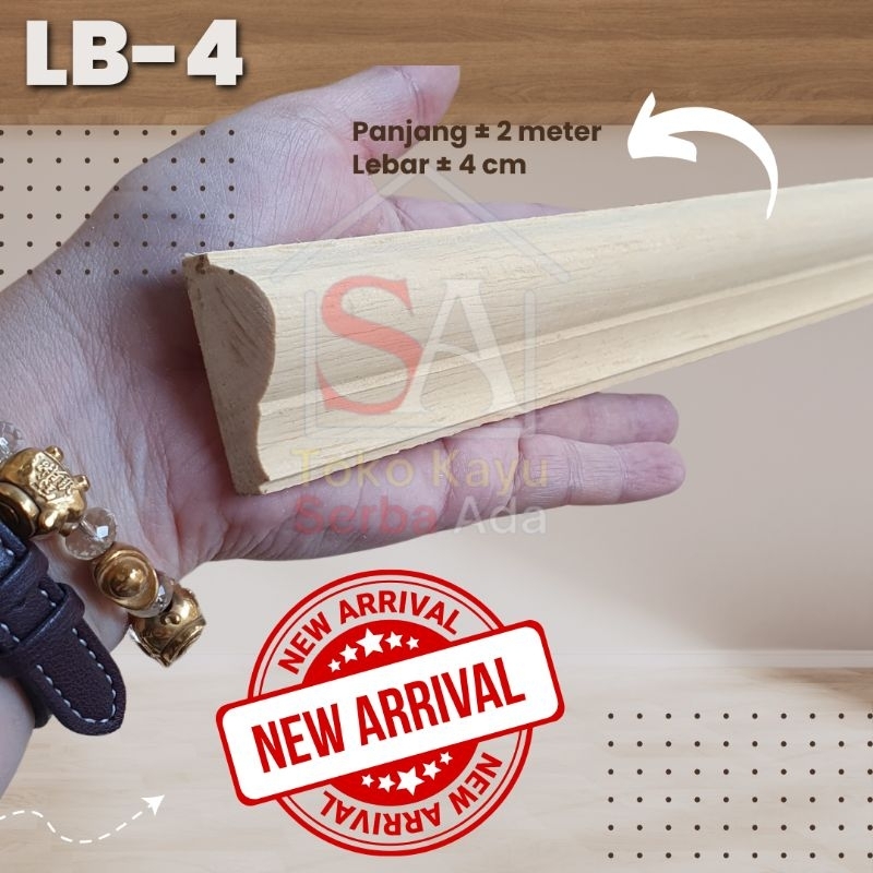 Jual Kayu Profil LB-4 Lebar 4 cm Panjang 2 meter | Shopee Indonesia