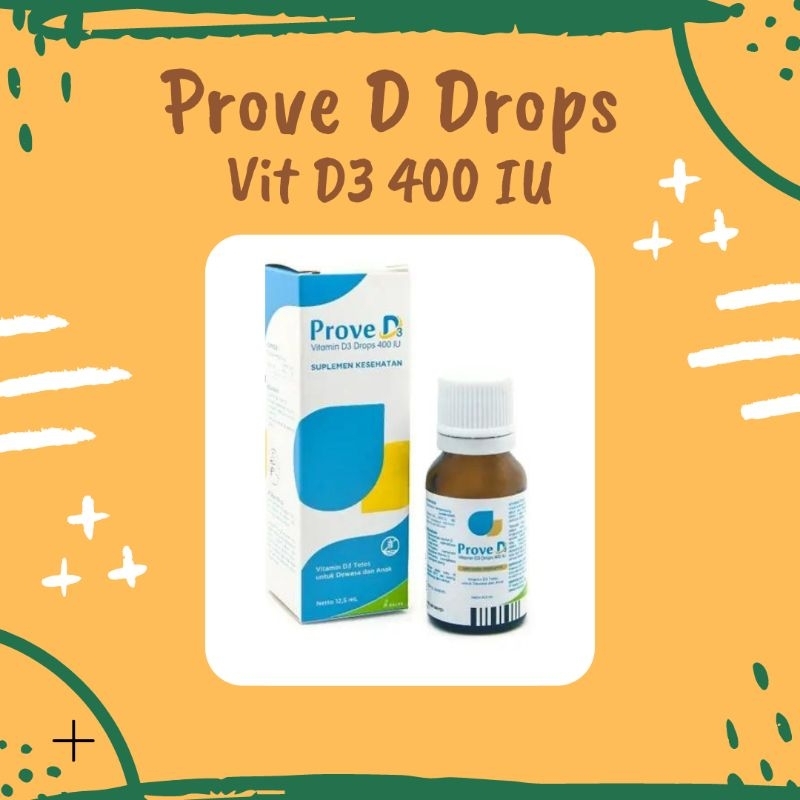 Jual PROMO! Prove D Drops Vit D3 400 IU 12,5 mL | Shopee Indonesia