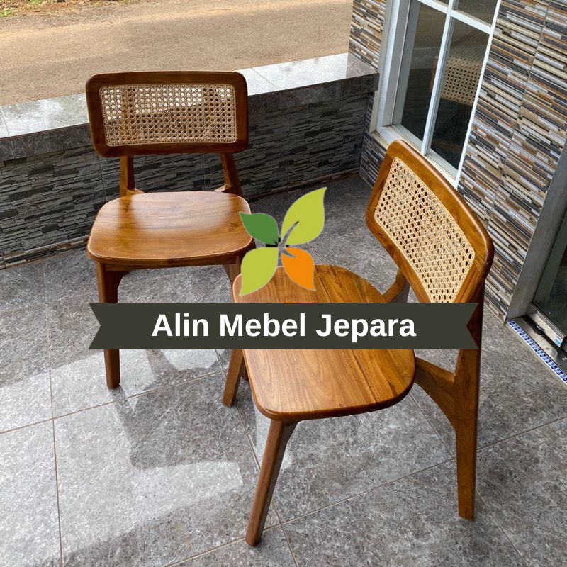 Jual KURSI MAKAN KAYU JATI MODEL RADIO, KURSI CAFE ROTAN MODEL UNIK, KURSI RESTO | Shopee Indonesia