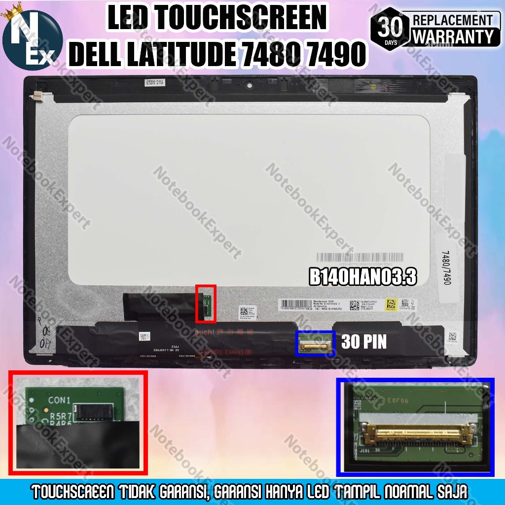 Jual LED TOUCHSCREEN DELL LATITUDE 7480 7490 | Shopee Indonesia