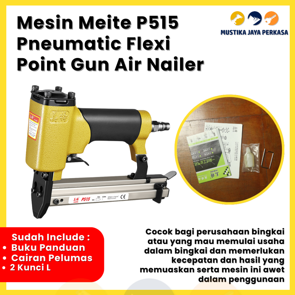 Jual Mesin Alat Paku Tembak Kompressor P515 Meite Pneumatic Flexi Point ...