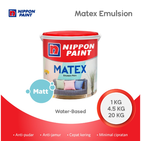 Jual CAT TEMBOK MATEX 4.5KG CAT DINDING INTERIOR NIPPON PAINT PLAFON ...