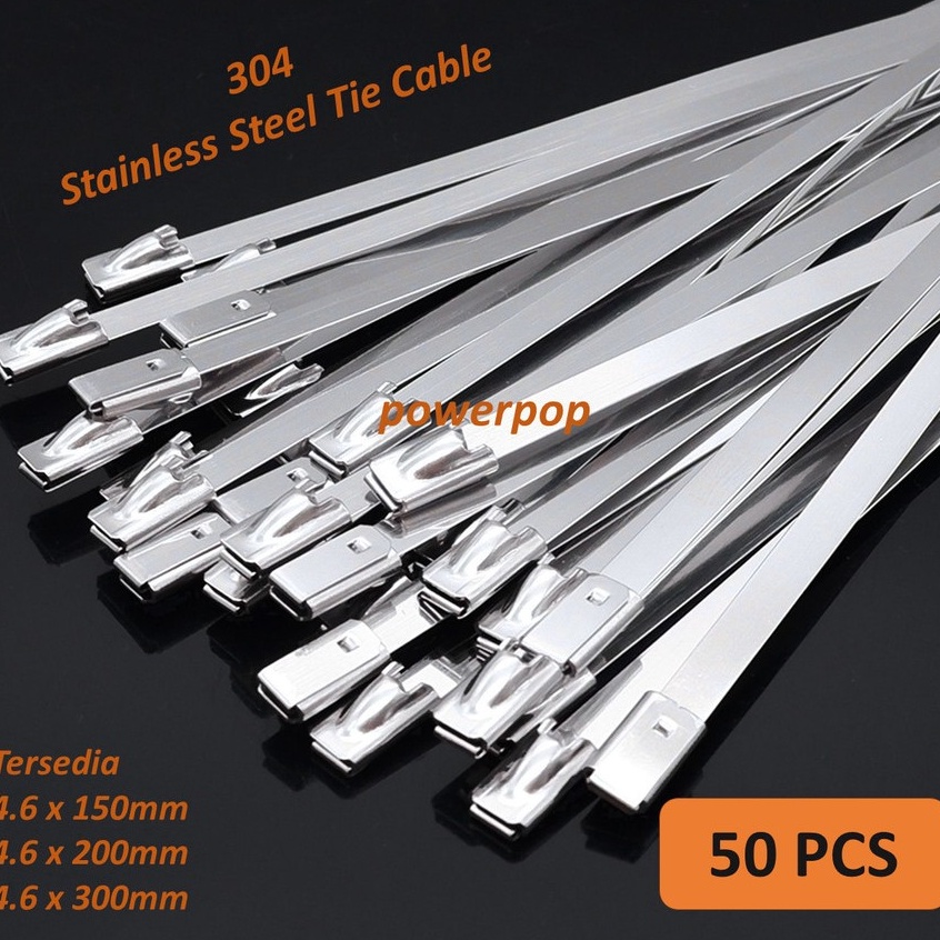 Jual KODE I2W9 5 Pcs Kabel Ties Stainless Tali Besi Anti Karat 34 Cable ...