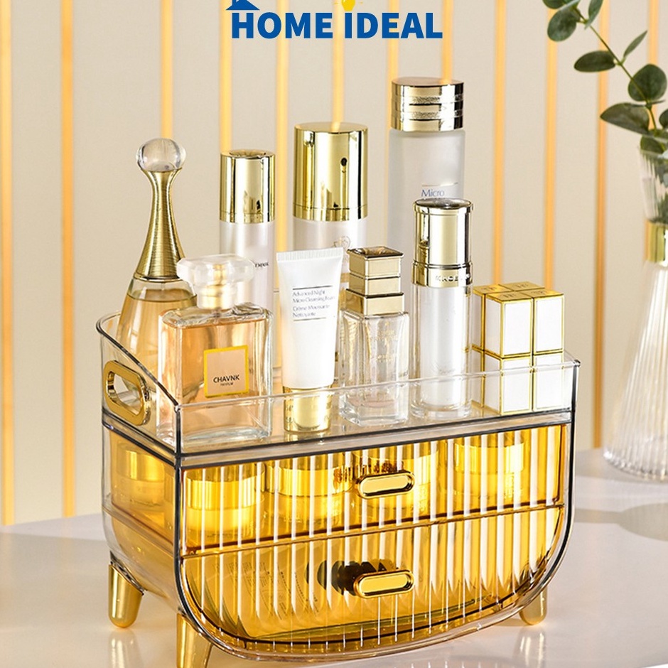 Jual Rak Kosmetik dengan 2 Laci Mewah Rak Skincare Laci Luxury Makeup ...