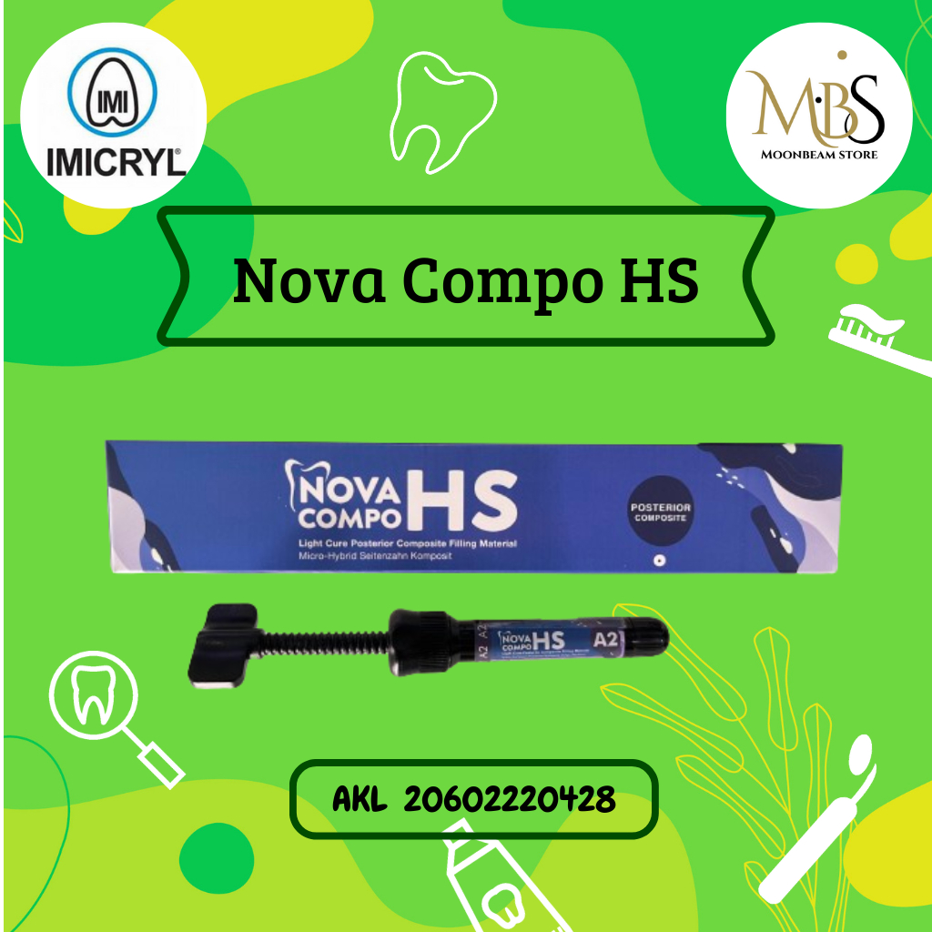 Jual DENTAL KOMPOSIT POSTERIOR WARNA A2 COMPOSITE NOVA COMPO HS ...