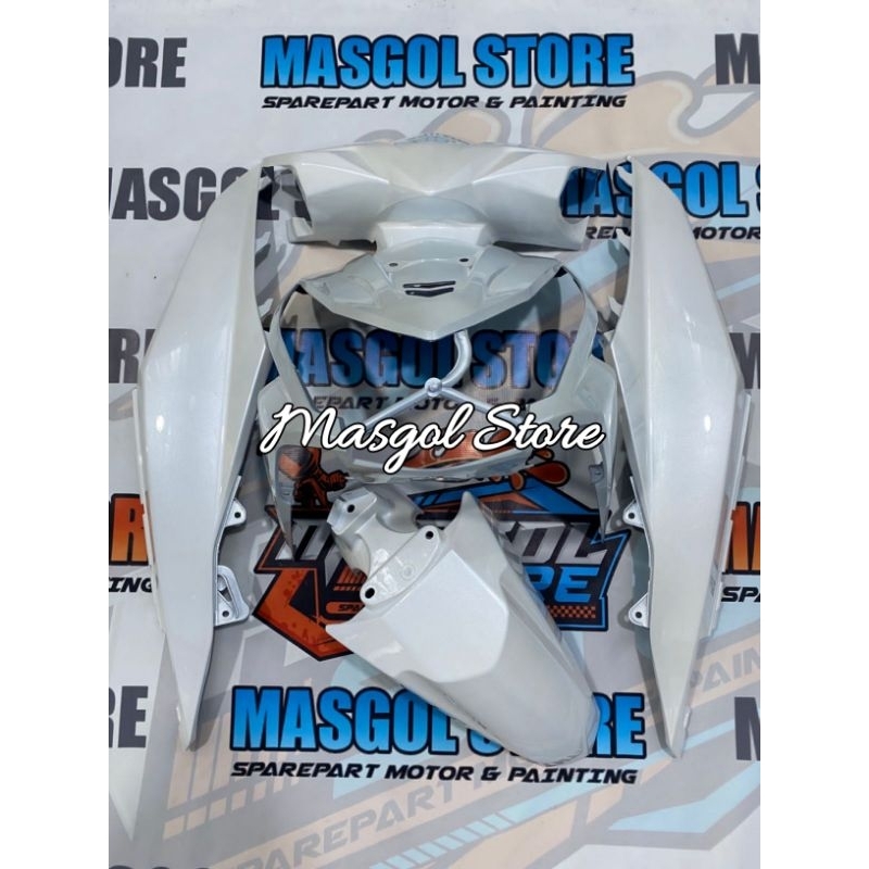 Jual Cover Full body halus Beat fi 2013-2016 Putih mutiara custom ...