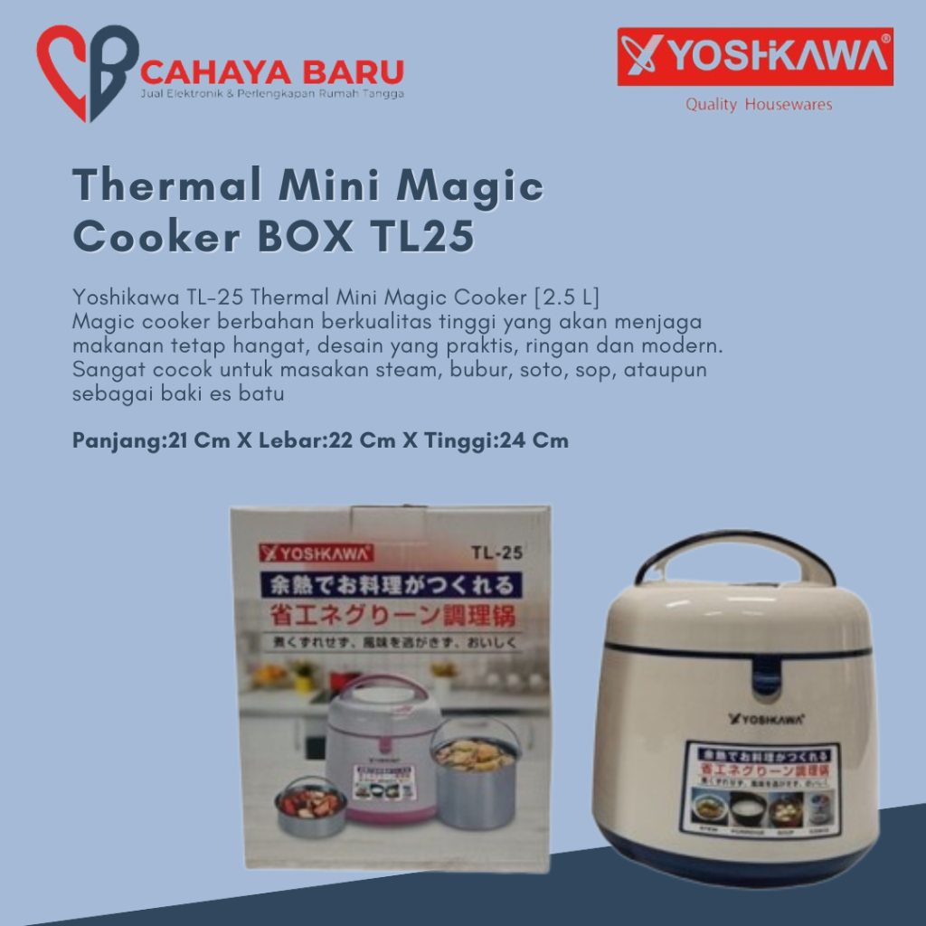 Jual THERMAL MINI MAGIC COOKER LUNCH BOX TL25 | Shopee Indonesia