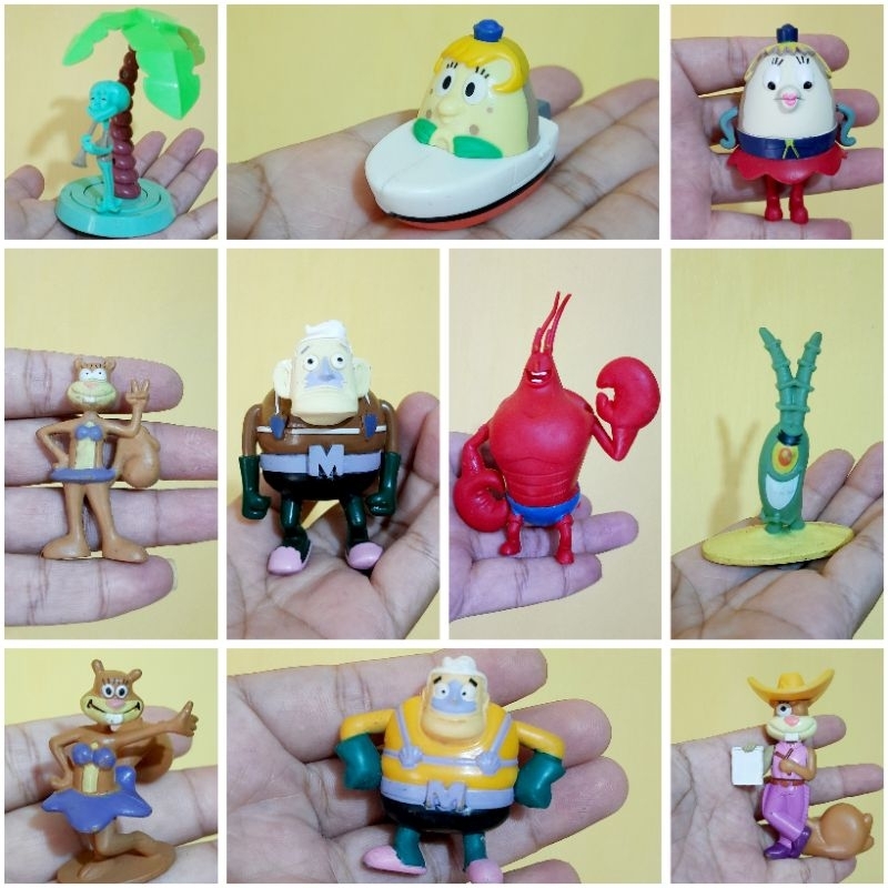 Jual Action Figure Spongebob, Planton, nyonya puff, mermaidman, lery ...