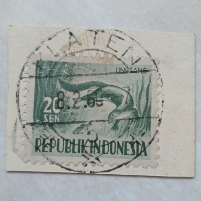 Jual Perangko Prangko Kuno 20 Sen Hewan Kecil 1956 Cap Bagus Klaten ...