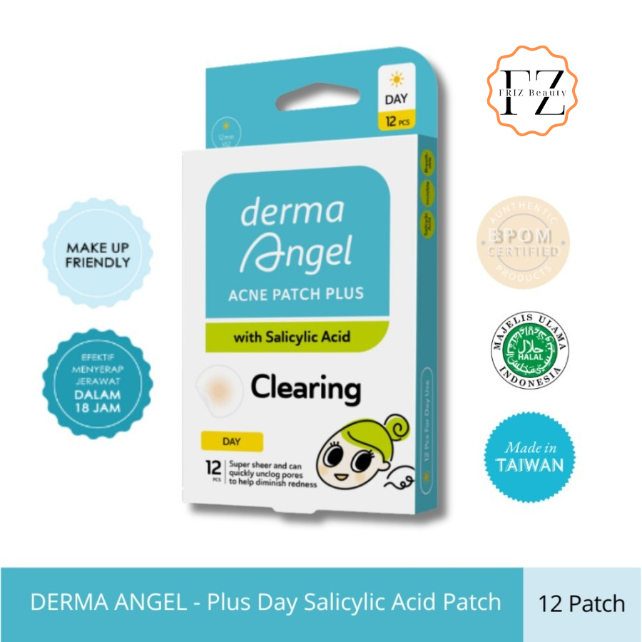 Jual Derma Angel Acne Patch Plus with Salicylic Acid Day: Isi 12 Patch ...