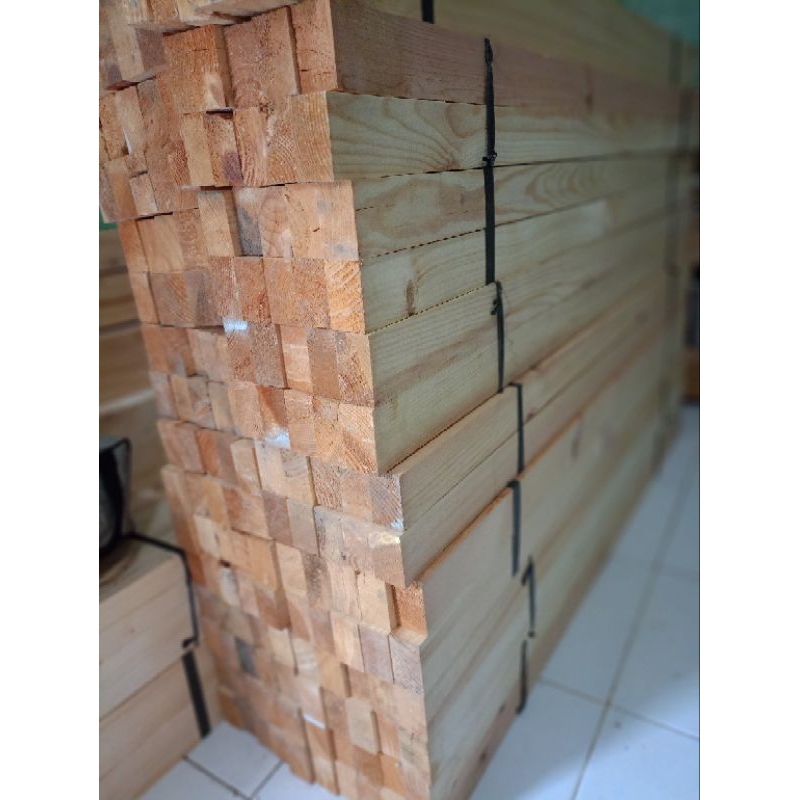 Jual balok jati Belanda 4x6x130 cm serut halus sekali | Shopee Indonesia