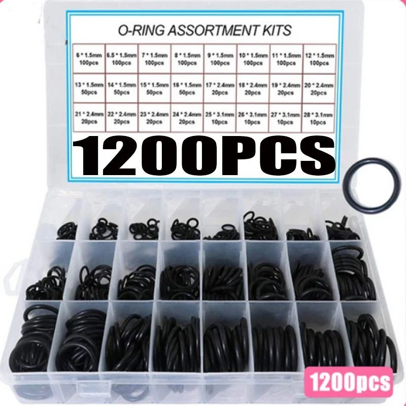 Jual 1200PCS Box Grommet Karet Seal O Ring HNBR Rubber O Ring Seal Tightening | Shopee Indonesia