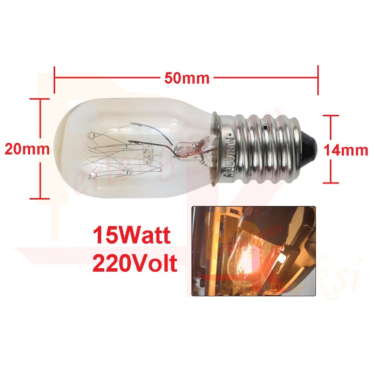 Jual Lampu Bohlam Ulir Mesin Jahit Portable 15W 15 Watt 220V 220 Volt ...
